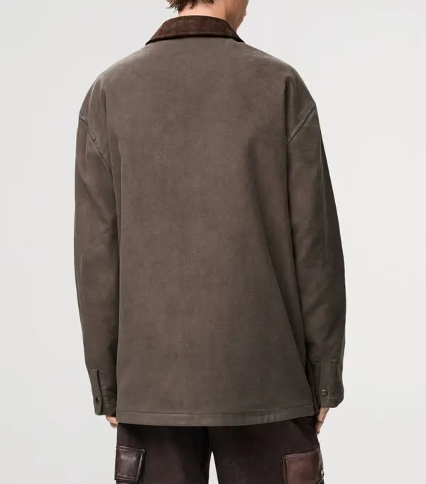 Loewe Felt Leather-patch Overshirt