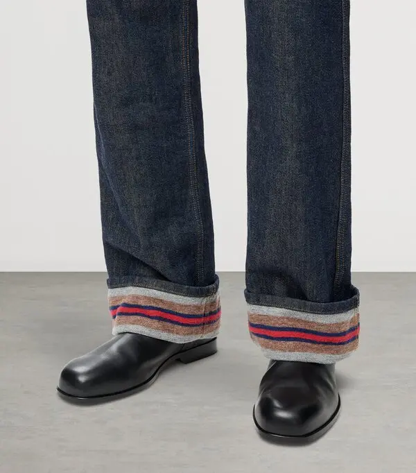Loewe Leather Bobine Ankle Boots