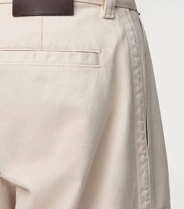 Loewe Cotton Cargo Trousers - Beige