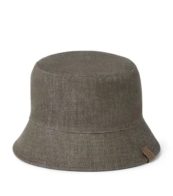 Brunello Cucinelli Denim Bucket Hat - Green