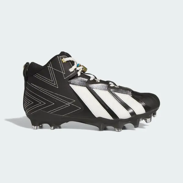 Adidas Adizero Chaos Ii Rodeo Football Lineman Cleats - Core Black / Off White / Matte Gold