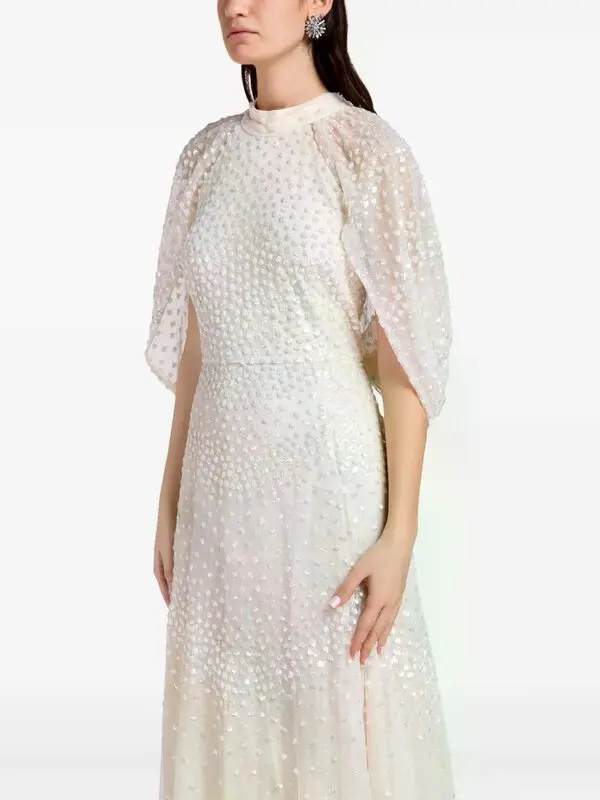 NEEDLE & THREAD Beaded Maxi Dress