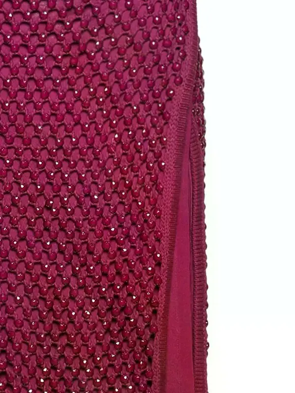 DIOTIMA Beaded Tie Midi Skirt