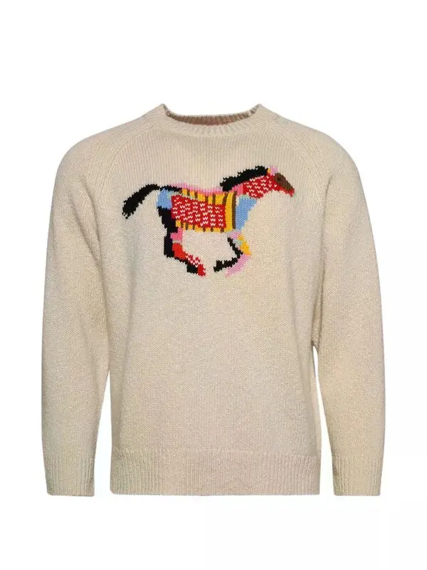 THE ELDER STATESMAN Glacier Horse Sweater