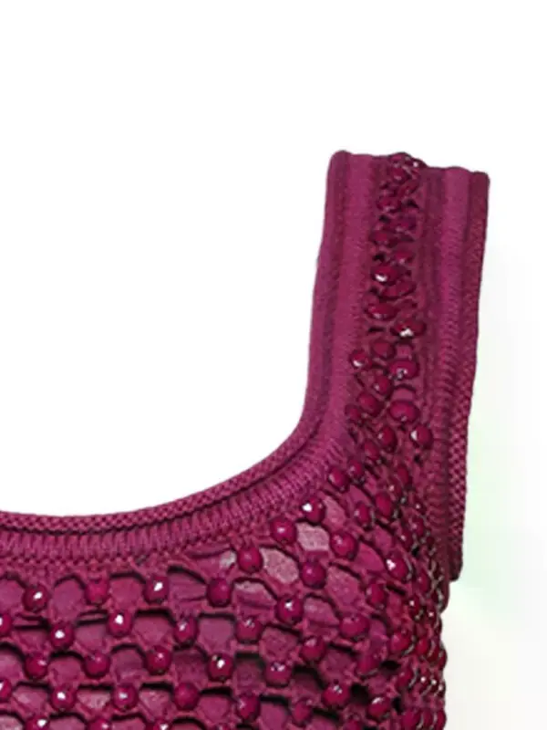 DIOTIMA Beaded Crocheted Top