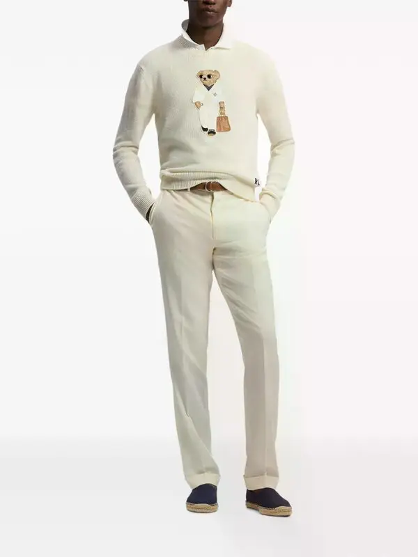 Ralph Lauren Purple Label Bear Detail Knitted Sweater