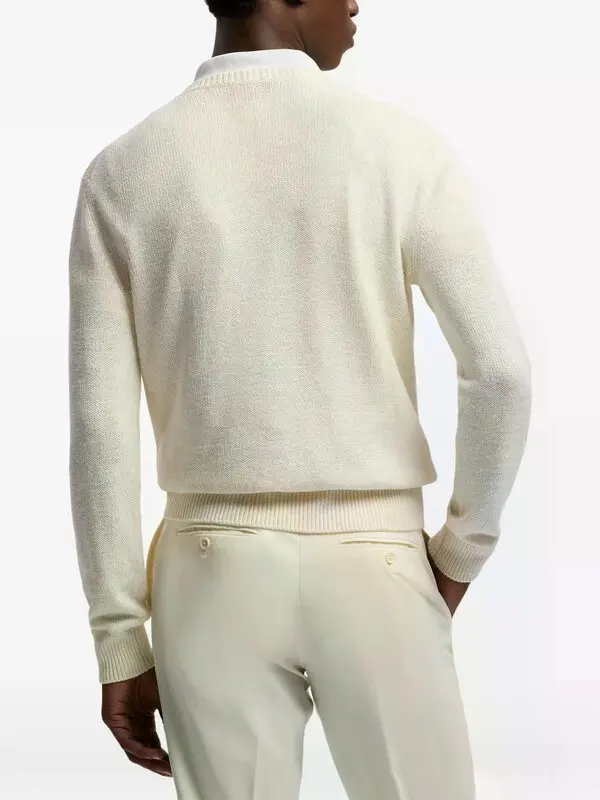 Ralph Lauren Purple Label Bear Detail Knitted Sweater