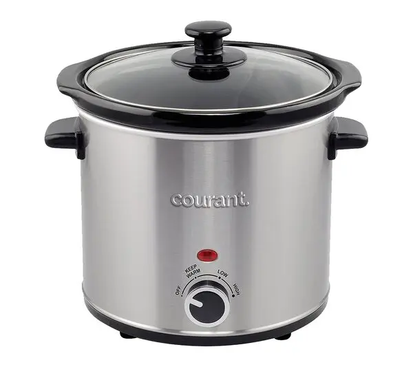COURANT 3.2 Qt Slow Cooker, Low/high/warm Setti Ngs - One-color