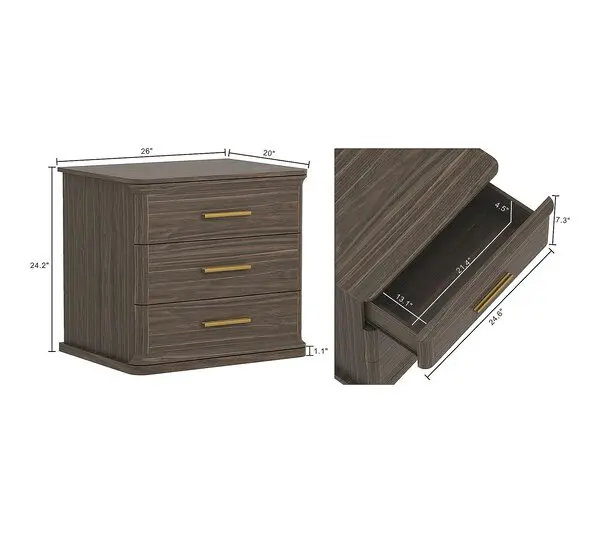 MANHATTAN COMFORT Clifford Nightstand