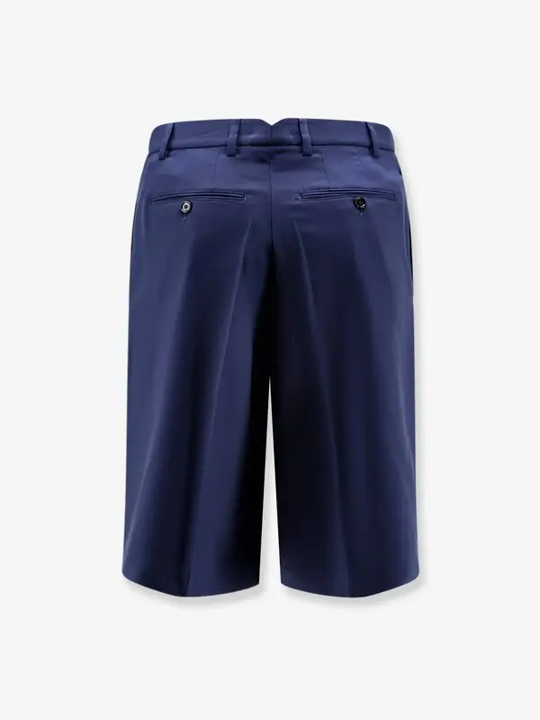 Ami Virgin Wool Shorts - Blue