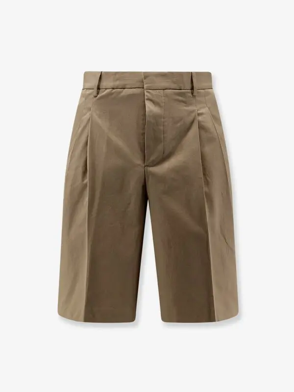 Ami Virgin Wool Shorts - Beige