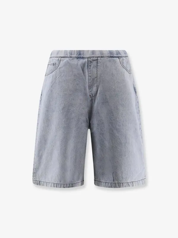 ENTIRE STUDIOS Light Washed Denim Bermuda Shorts