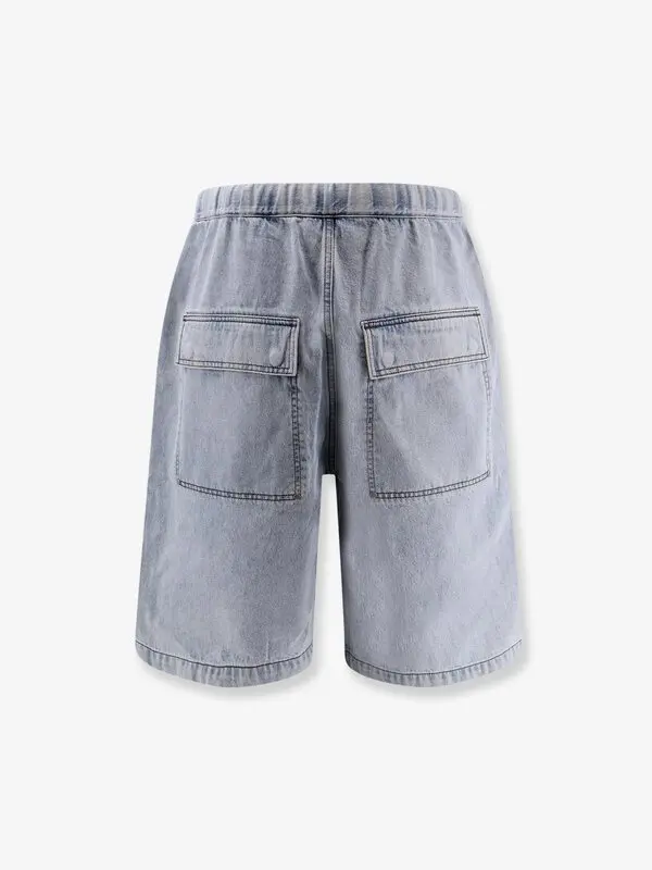 ENTIRE STUDIOS Light Washed Denim Bermuda Shorts