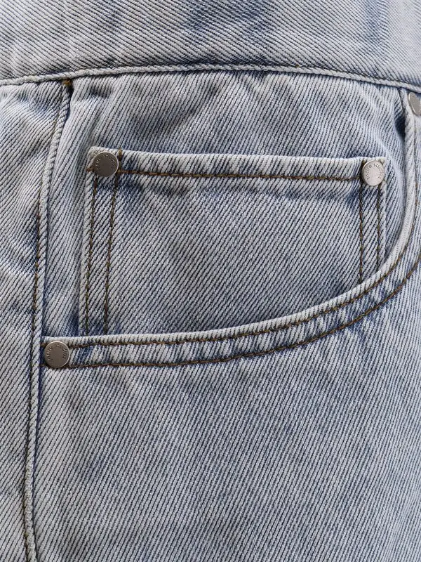ENTIRE STUDIOS Light Washed Denim Bermuda Shorts