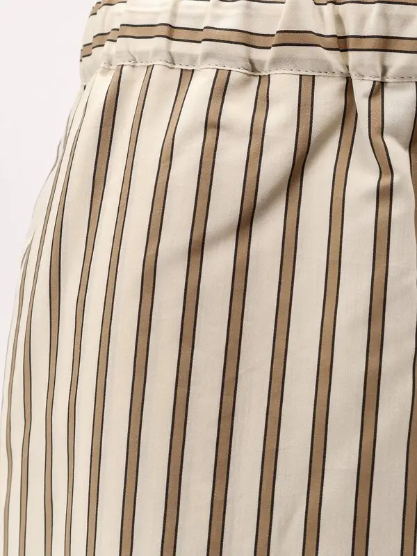 Max Mara Cotton And Silk Trousers - Beige