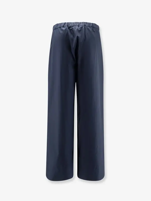 Max Mara S Mara Argento Distressed Cotton Trousers