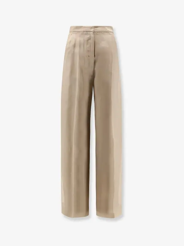 Max Mara Silk Wide Leg Trousers