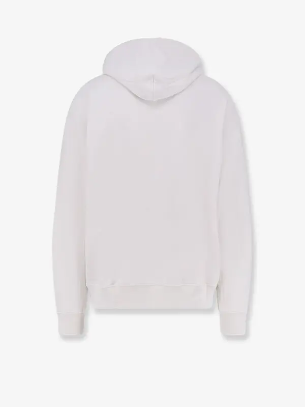 Off White Cotton Sweatshirt With Logo