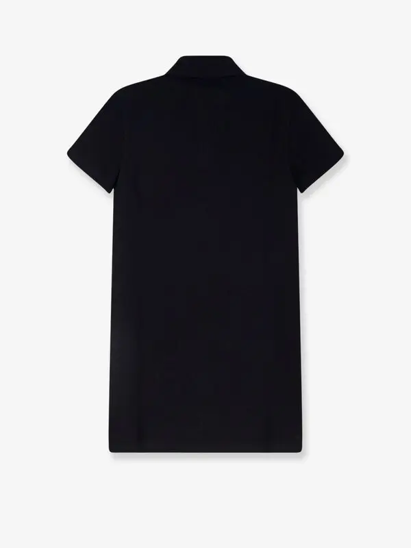 Saint Laurent Cotton Short Sleeve Mini Dress