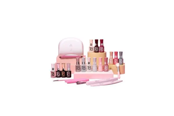 BEETLES Stay Shining Gel Nail Polish Kit With Uv Light