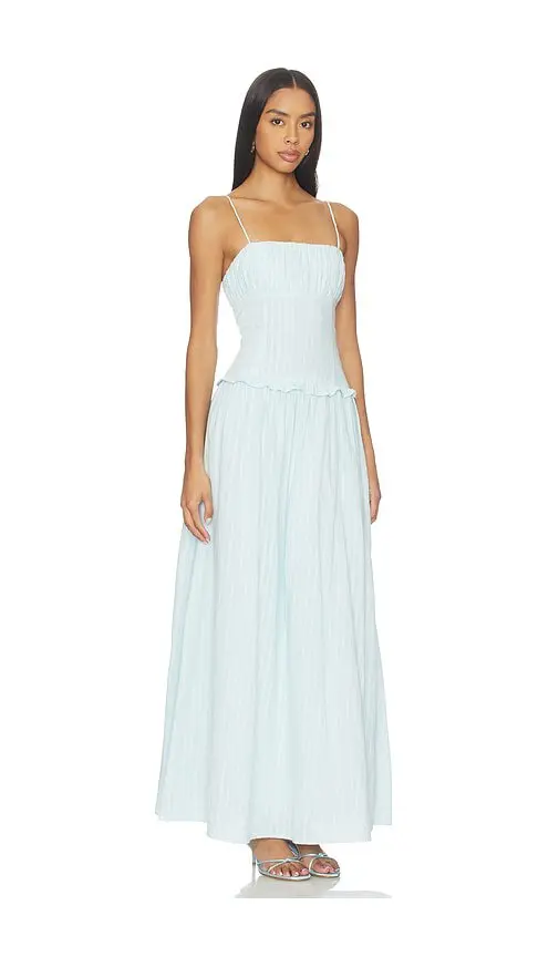 SEVEN WONDERS Keily Square Neck Maxi Dress - Blue