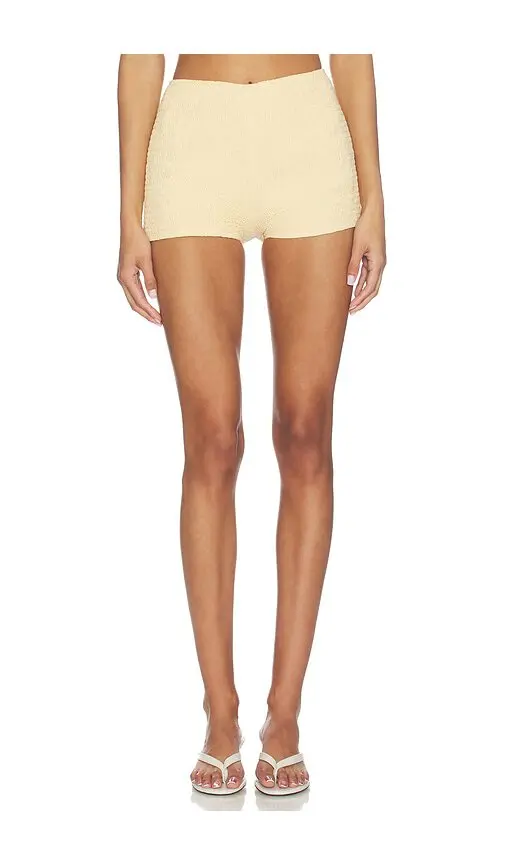 SEVEN WONDERS Adora Shirred Hot Short - Lemon