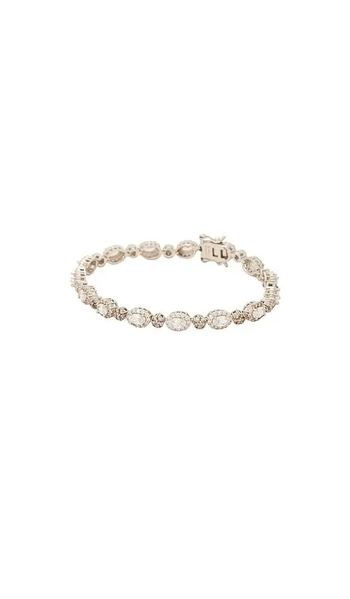 THE M JEWELERS NY Oval Paved Bracelet - Silver