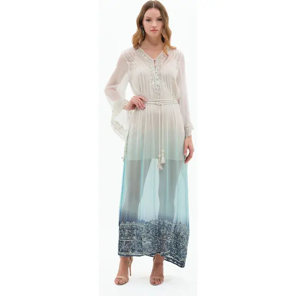 Calypso St. Barth Paisley Print Maxi Dress