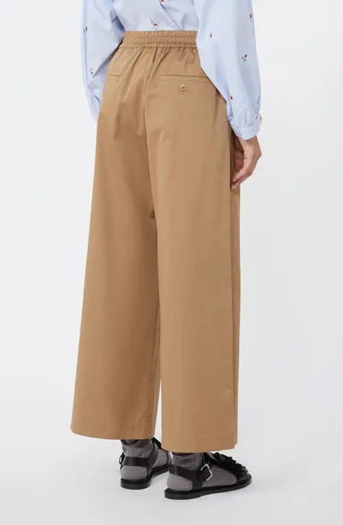 Max Mara Wide Leg Poplin Pants