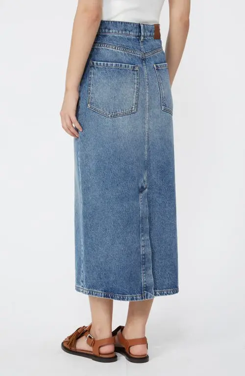 Max Mara Dasti Button-front Denim Midi Skirt