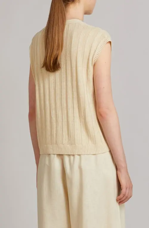 MM BY MAX MARA Ranghi Rib Linen Vest