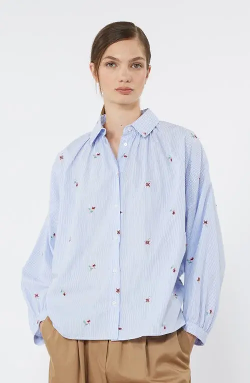 Max Mara Embroidered Cotton Shirt
