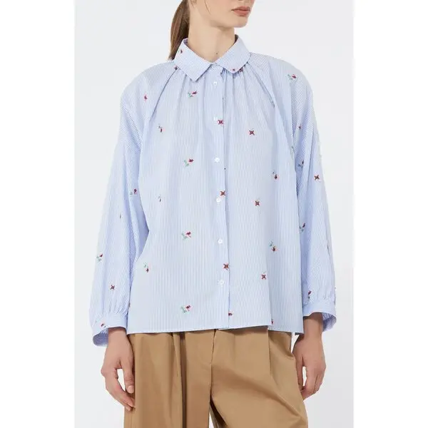 Max Mara Embroidered Cotton Shirt