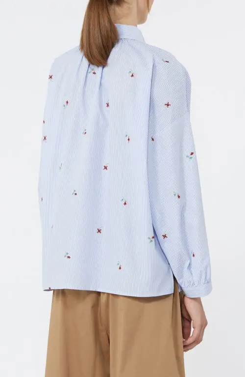 Max Mara Embroidered Cotton Shirt