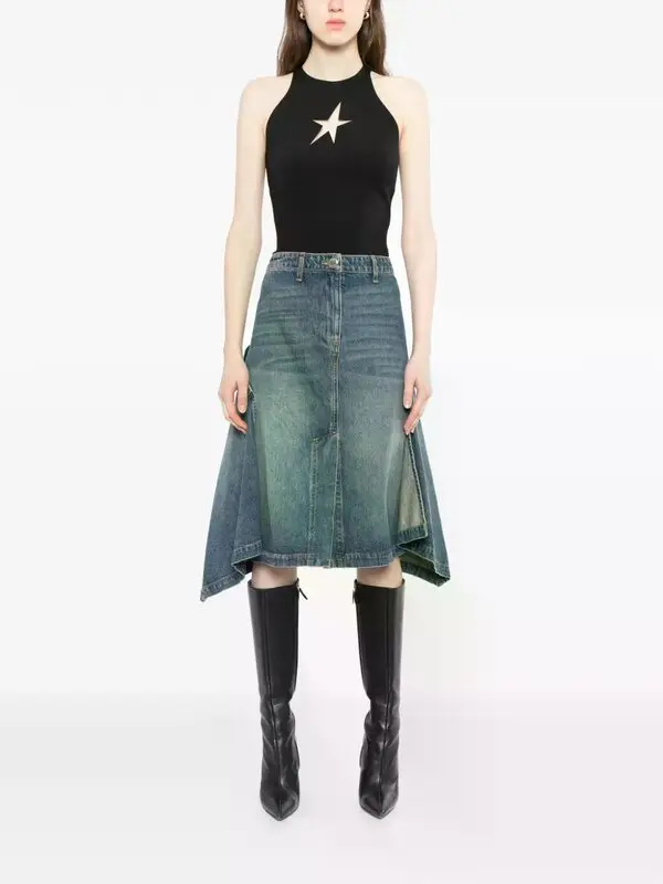 Brandon Maxwell The Frankie Denim Skirt