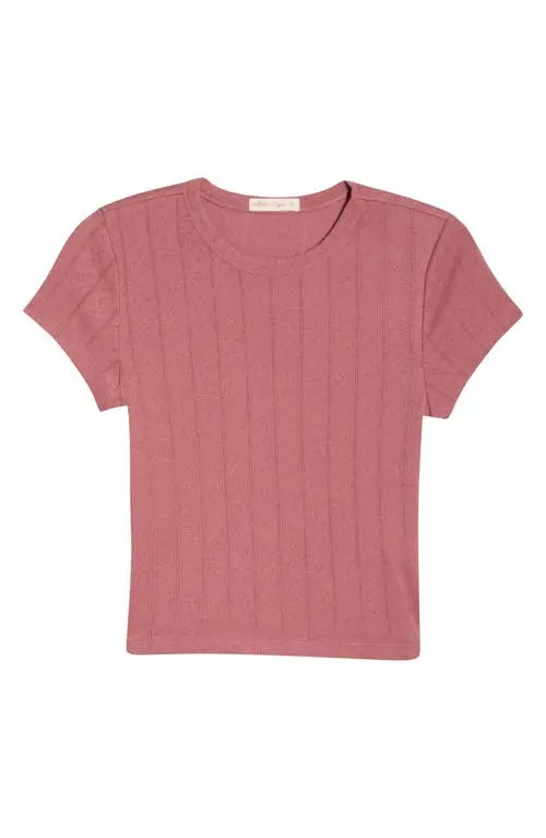 Marine Layer Lexi Pointelle Crewneck T-shirt