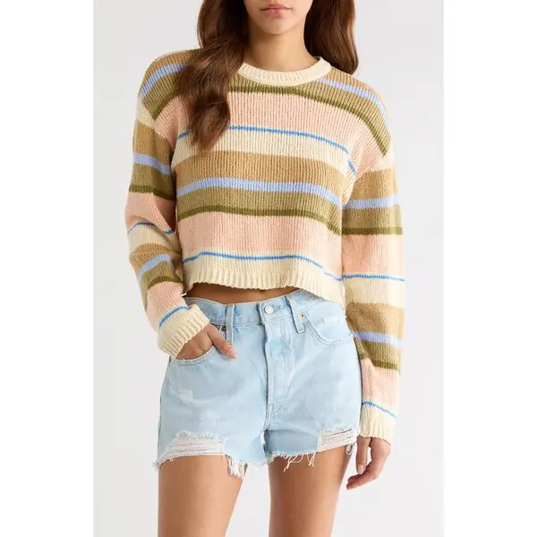BILLABONG Striped Cotton-blend Sweater