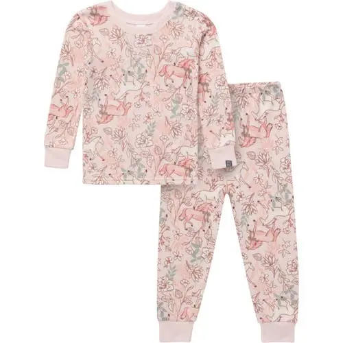 MODERN MOMENTS™ BY GERBER Hacci Sung Fit Footless Pajama Set - Pink