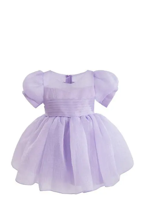TULLEEN Party Dress With Bow - Purple