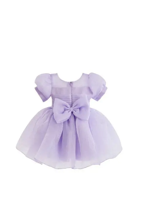 TULLEEN Party Dress With Bow - Purple