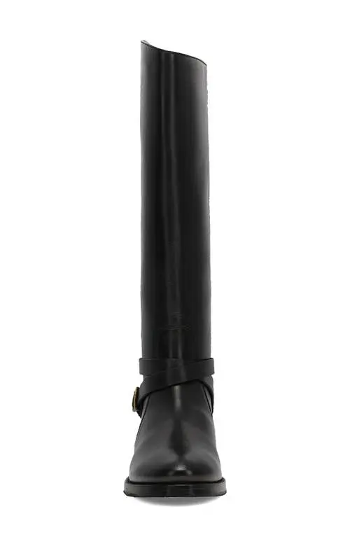 THE FRYE COMPANY Melissa Belted Knee High Boots - Black