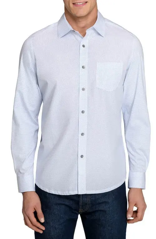 W.R.K Slim Fit Micro Dash Reworked Button-up Shirt