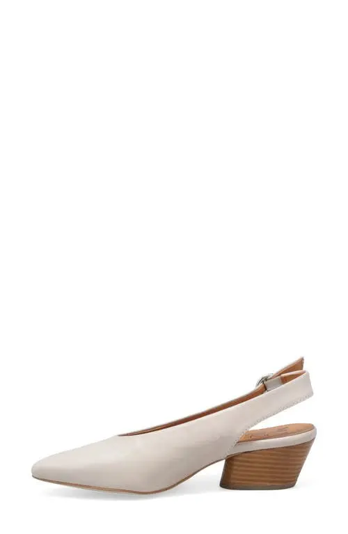 Miz Mooz Haven Slingback Pointed Toe Pump - Cream