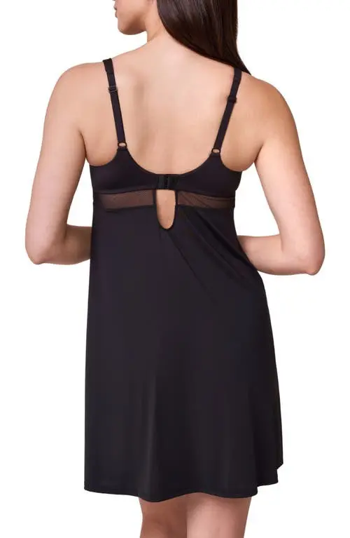 MONTELLE INTIMATES Mysa Sheer Mesh Inset Chemise