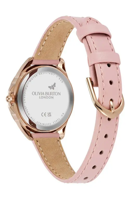 OLIVIA BURTON Azure Leather Strap Watch