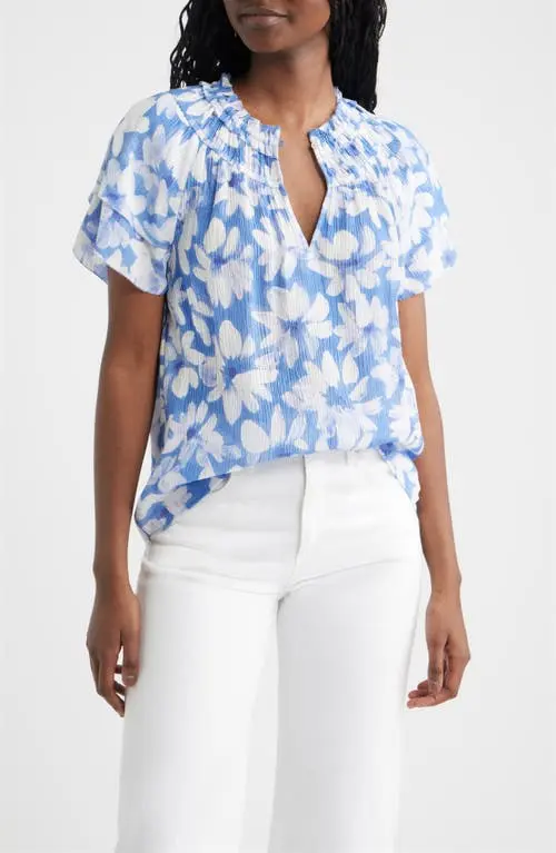 Rails Kamila Floral Crinkle Top