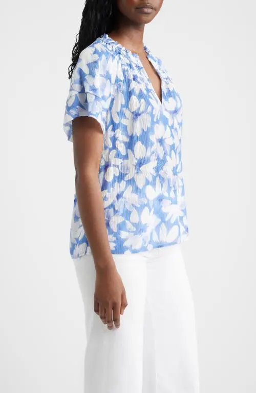 Rails Kamila Floral Crinkle Top