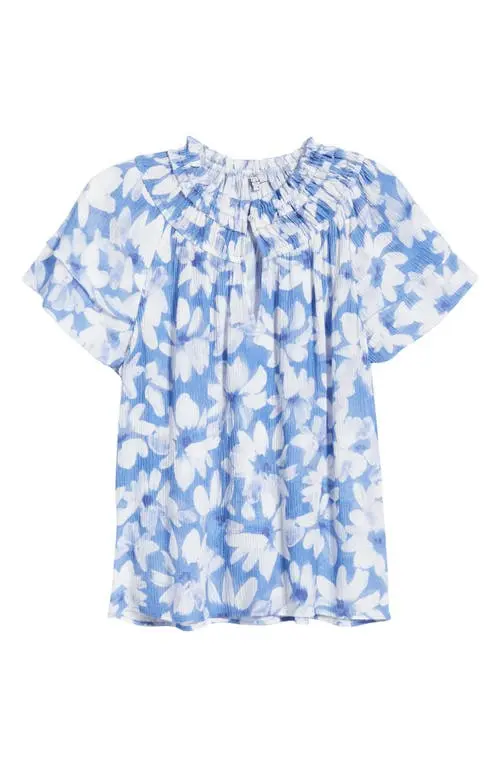 Rails Kamila Floral Crinkle Top