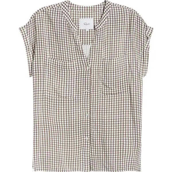 Rails Gingham Button-up Shirt With Patch Pockets