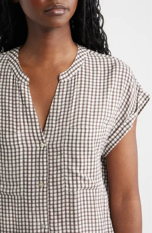 Rails Gingham Button-up Shirt With Patch Pockets